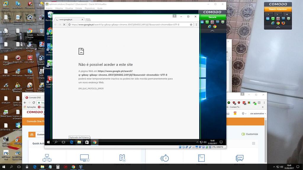Browsers running in containment can`t browse usi hardened windows profile from ITSM - ITarian ...